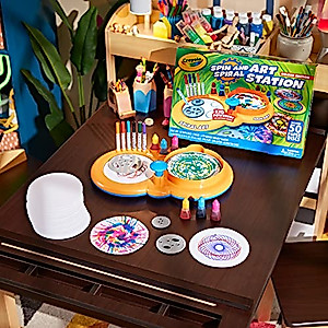 Crayola Spin & Spiral Art Station Deluxe, DIY Crafts, Toys for Boys & Girls, Gift, Ages 5, 6, 7, 8