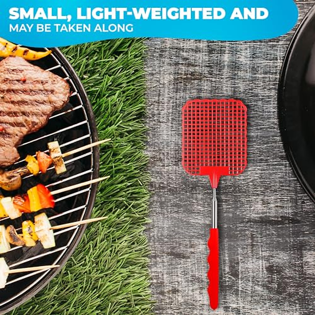 3Pcs Fly Swatters Indoor Mosquito Killer - Heavy Plastic Flies Killer Fly Swatter Manual Bugs Killer Tools Fly Swatter for Indoors - Telescopic Fly Swatter Heavy Duty Plastic Fly Swatter Multi-Pack