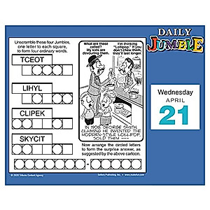 2021 The Daily Jumble® Boxed Daily Calendar