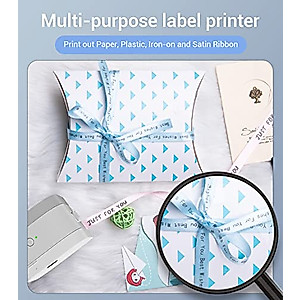 Phomemo Label Maker Machine with Tape P12 PRO Rechargeable Label Makers, Bluetooth Label Maker Compatible Different Font Color Text Label Maker Tape, Multiple Templates Available for Smartphone