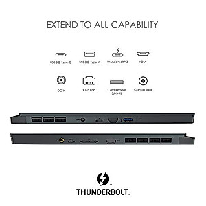 MSI Creator 15 Professional Laptop: 15.6" 4K UHD Ultra-Thin Bezel Display, Intel Core i7-10870H, GeForce RTX 3070, 16GB RAM, 1TB NVMe SSD, Thunderbolt 3, 100% Adobe RGB, Win10 (A10UG-286)