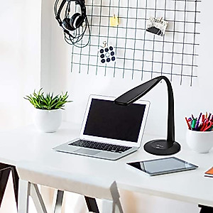 OttLite Natural Daylight LED Flex Desk Lamp  - Adjustable, (Black)