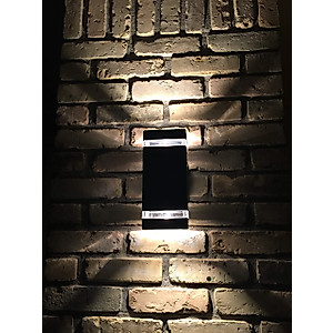 LMP 2 Pack LED Square Up and Down Lights Outdoor Wall Light，Body in Aluminum Waterproof Outdoor Wall Lamps，3000k 5W with Certificate ETL