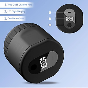 Electric Mason Jar Vacuum Sealer Kit for Regular & Wide Mouth Mason Jars Lids Canning Supplies Mason Jar Sealer with Can Opener Automatic Dry Canning Vacuum Sealer Machine for Food Saver Storage Black