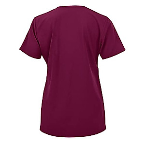 GT Performance Women Medical Nursing Scrub Top GT 4FLEX-Berry/Wine-Medium