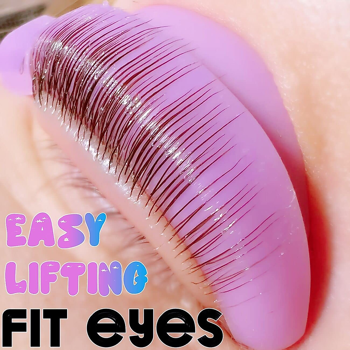 Eyelash Perm Pads Lash Lift Rods Eyelash Perm Silicone Pads 9 Sizes 18 Piece Reusable Soft Lash Lift Pads Shield for Different Length Eyelashes Perfect Lifting (Violets)