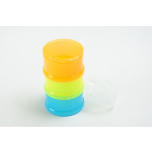 Large 3-tier Snack Stack Food Storage Containers for Home and On the Go Multi Color Stack | ZoLi SUMO Food and Snack Containers