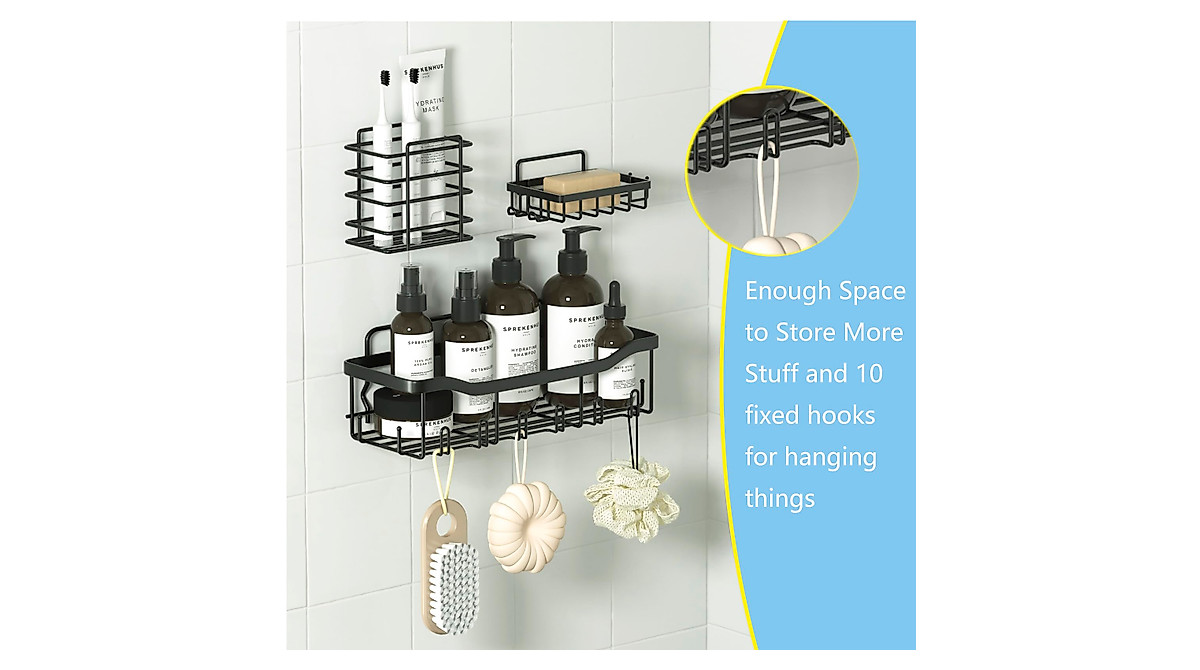 Juya Shower Caddy Set - Space-Saving & Rustproof Design