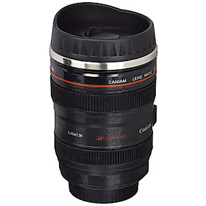 Caniam Camera Lens Coffee Cup, Travel Mug - Camera Eos 24-105Mm Model Stainless 400Ml Thermos