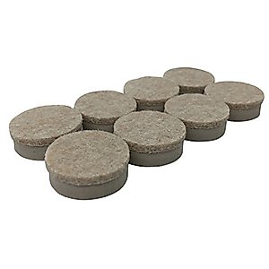 Shepherd Hardware 9915 1-Inch Heavy Duty Felt Gard Self-Adhesive Leveling Furniture Pads, Beige,8-Pack