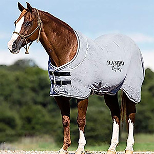 Horseware Ireland Rambo Dry Rug Navy/Silver L