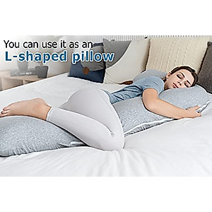 INSEN Pregnancy Pillow,Maternity Body Pillow for Sleeping,H Shaped Body Pillow for Pregnant Women