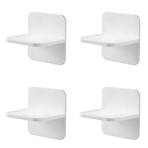 4 Packs Adhesive Furniture Anchors No Drill, Anti Tip Furniture Wall Anchors for Baby Proofing, Secure Bookshelf Dresser Shelf Cabinet to Wall for Child Safety - Removable,No Screw