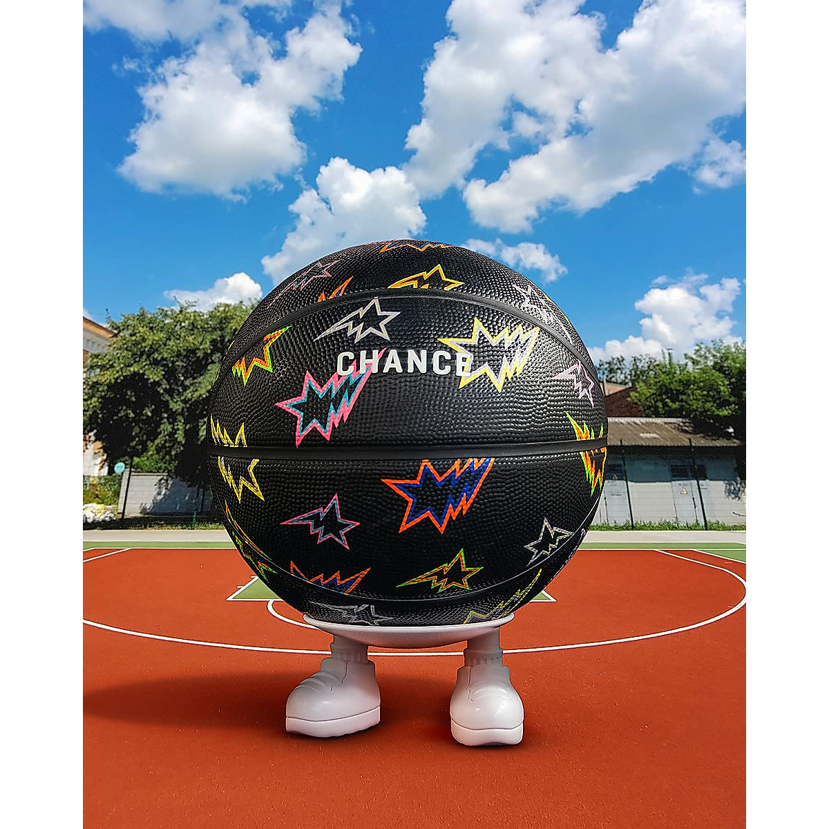 Chance Standly The Ball Stand – Collectible Stand for Your Basketball, Volleyball or Soccer Ball – Fits Size 5, 6, 7 Balls