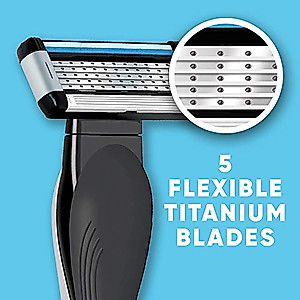 Made for YOU by BIC Shaving Razor Blades for Every Body - Men and Women, 12 Count - Refill Cartridges with 5 Blades for a Close Shave with Aloe Vera and Vitamin E for Smooth Glide