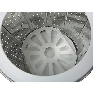 The Laundry Alternative Drop Compact Washer - Countertop Washing Machine & Spinner, Space Saver, Stainless Steel Drum, Apartment-Friendly, Convenient Drain Hose, Easy Cleaning, 4.4 lb. Capacity