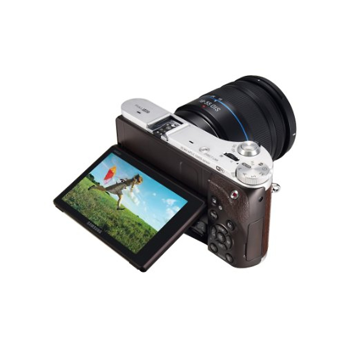 Samsung NX300 20.3MP CMOS Smart WiFi Mirrorless Digital Camera with 18-55mm Lens and 3.3" AMOLED Touch Screen (Brown)