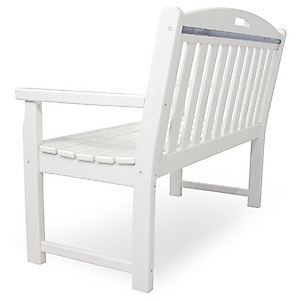 Trex Outdoor Furniture TXB48CW 48-Inch Yacht Club Bench, Classic White