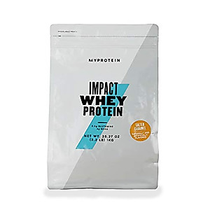 Myprotein® Impact Whey Protein Powder, Salted Caramel, 2.2 Lb (40 Servings)