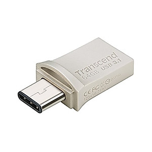 Transcend 64GB JetFlash 890S OTG Flash Drive with USB3.1 and USB Type-C Connectors