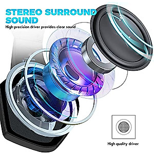 ARKARTECH Gaming Headset with Mic for Xbox One PS4 PS5 PC Switch Tablet, with Stereo Surround Sound & LED Light Noise Cancelling Over Ear Headphones