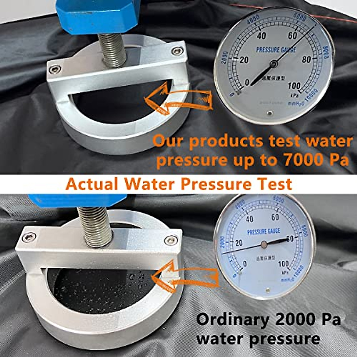 Enzeno Patio Egg Chair Cover with Waterproof Zipper （75x45inch）, Outdoor Furniture Hanging Swing Egg Chair Cover Waterproof Anti-dust with 210D Oxford Fabric, Fits Most Single Swing Egg Chair