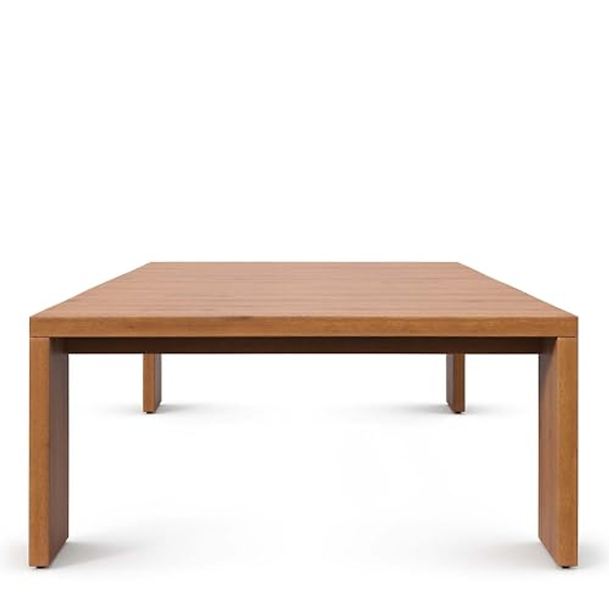 Modway Tahoe Acacia Wood Rectangular Outdoor Patio Coffee Table in Natural - Ideal as Garden Coffee Table or Porch Table