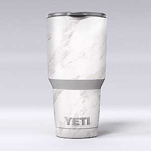 Design Skinz Marble Surface V3 - Skin Decal Vinyl Wrap Kit Compatible with The Yeti Rambler Cooler Tumbler Cups