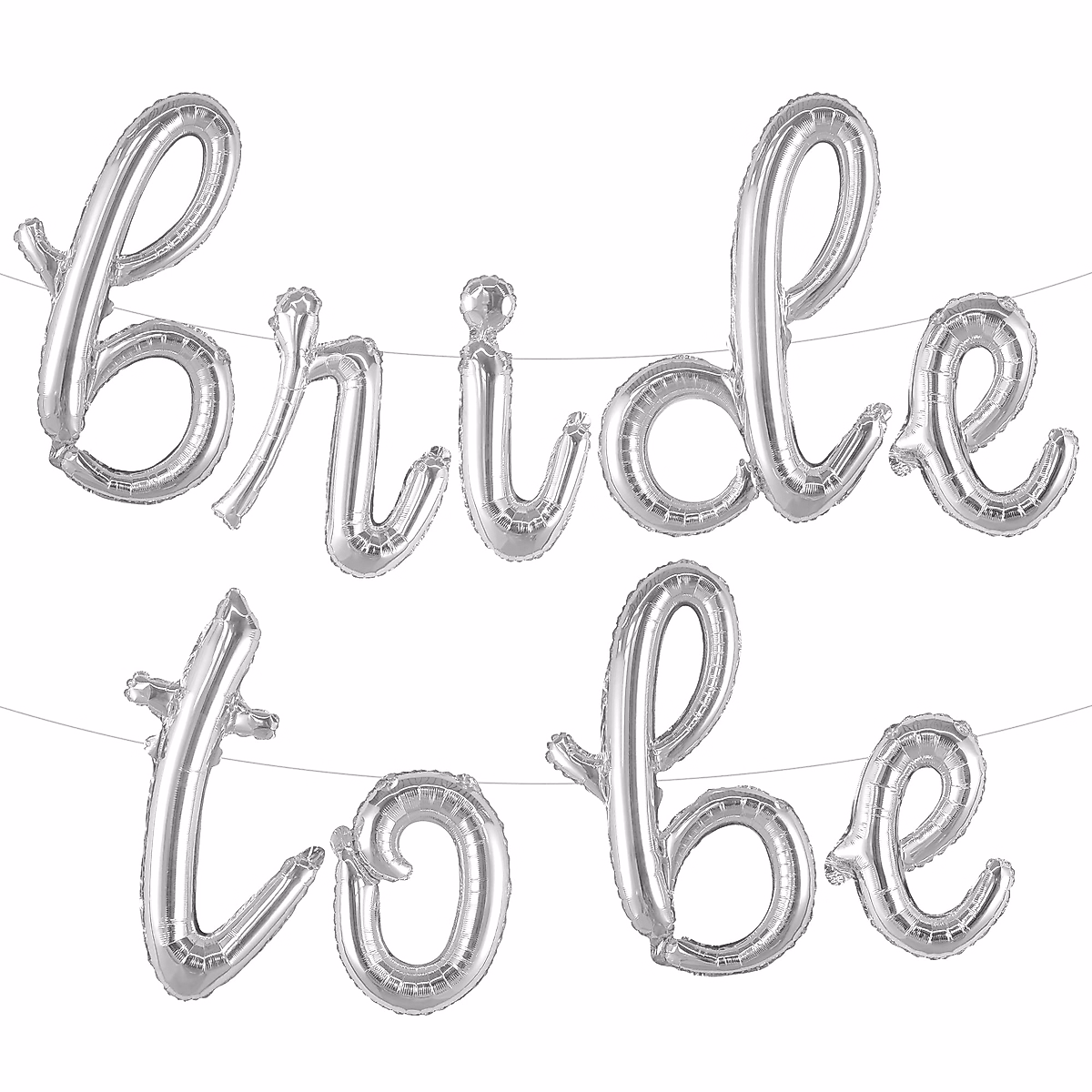 KatchOn, Silver Bride To Be Balloons Script - 16 Inch | Bride To Be Sign for Bachelorette Party Decorations | Bride Balloons, Bridal Shower Decorations | Bride To Be Decorations, Bachelorette Party