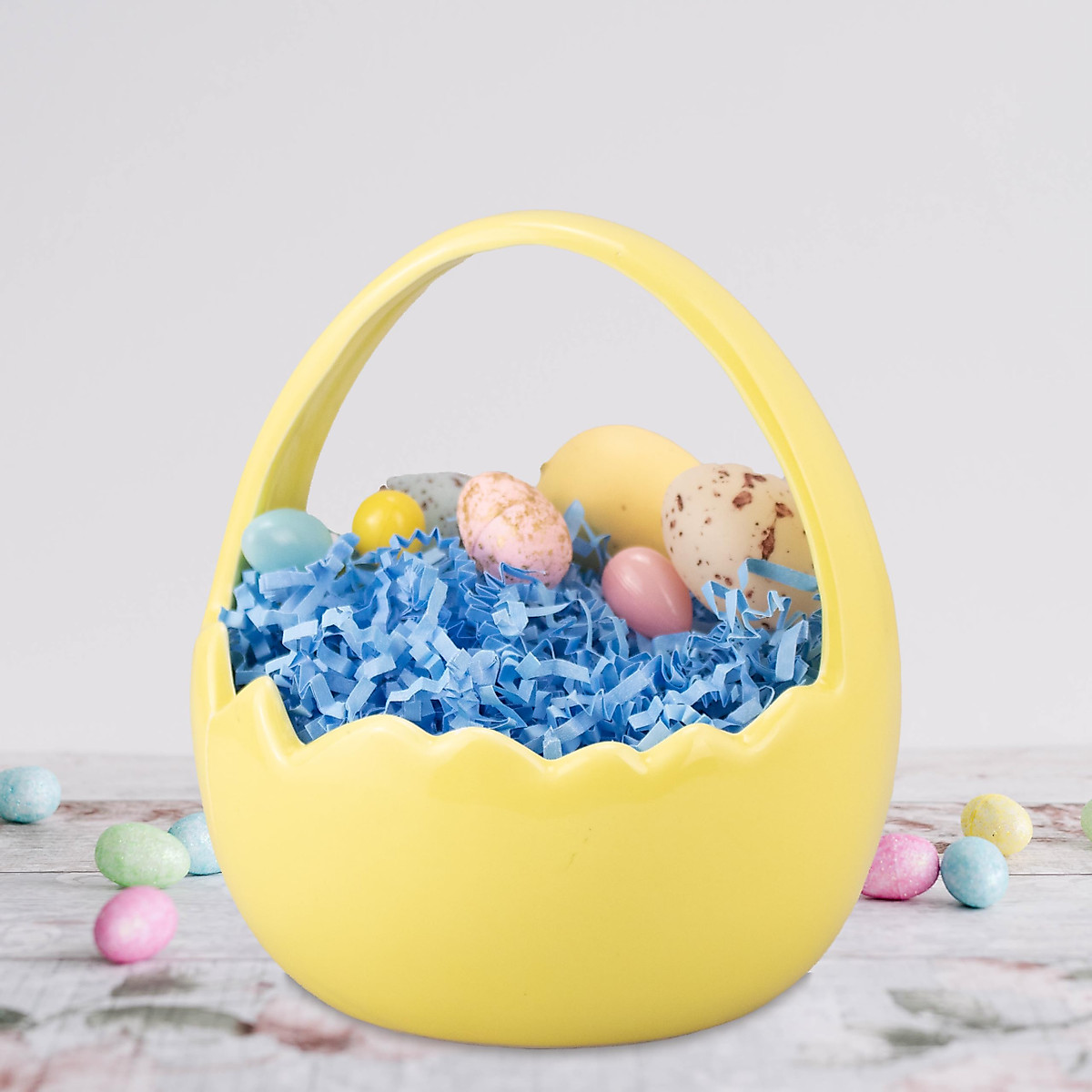 MagicWater Supply Crinkle Cut Paper Shred Filler (2 LB) for Gift Wrapping & Basket Filling - Light Blue