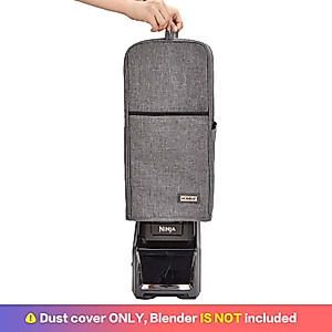 HOMEST Blender Dust Cover with Accessory Pocket Compatible with Ninja Foodi, Grey (Patent Pending)