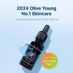 DearKlairs Midnight Blue Youth Activating Drop, 0.67 fl oz (20 ml) | Dual EGF, Peptides, Guaiazulene Adenosine, Night Serum, Watery, Light Texture