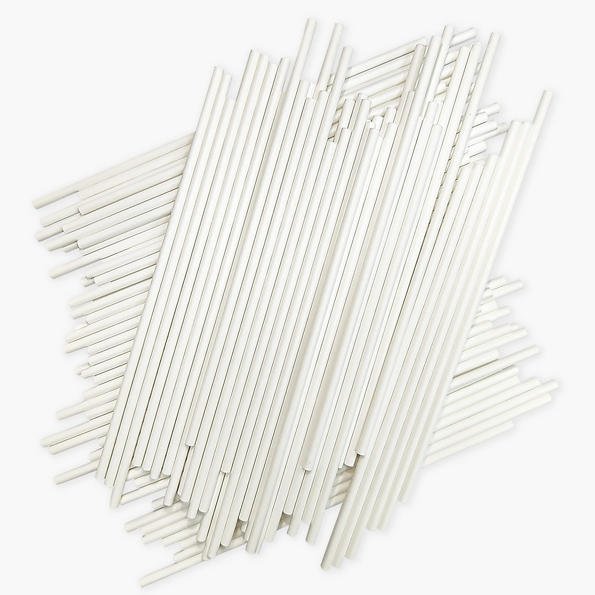 150 Count 4 INCH White Paper Lollipop Sticks,Cake Pop Sticks,Sucker Sticks for Cookies,Rainbow Candy,Chocolate,Cake Topper