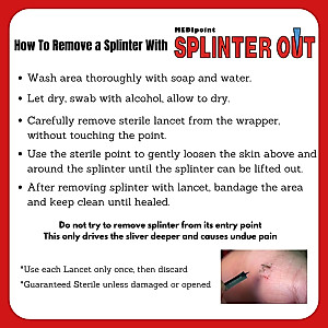 Medipoint Splinter Out Splinter Remover, 20 Count