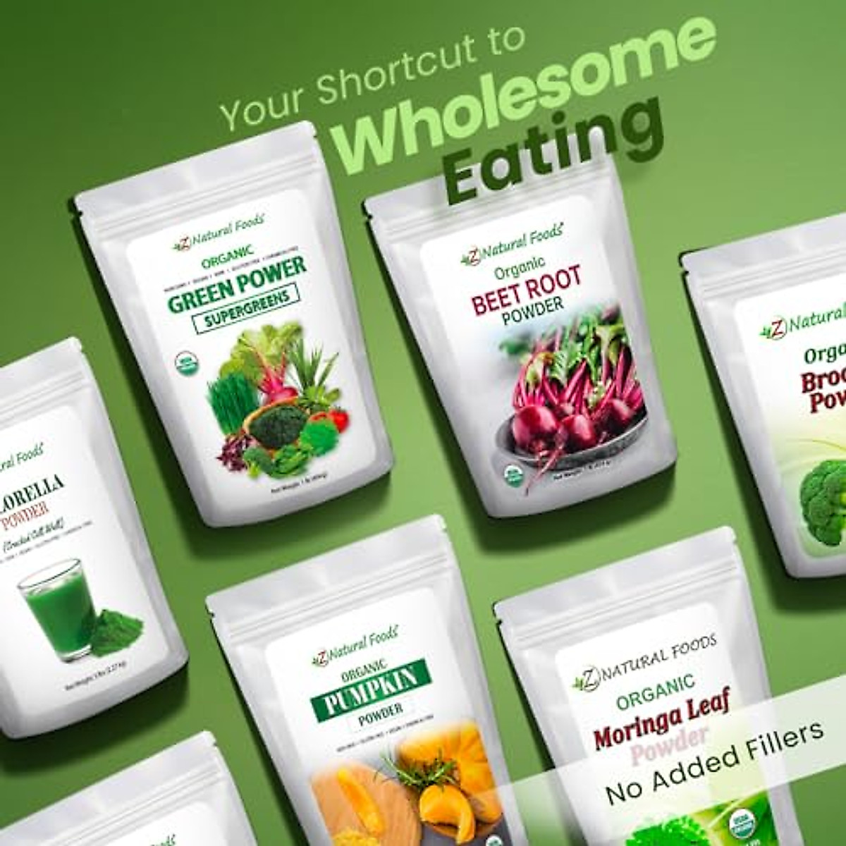 Z Natural Foods Organic Pumpkin Powder - Make Delicious Pumpkin Spice Lattes Coffee - Plant Based Superfood Supplement For Cooking Baking Recipes - Raw, Vegan, Non GMO, Gluten Free, Kosher - 1 lb Size