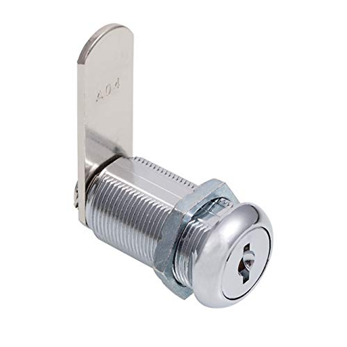 WOOCH Cabinet Cam Lock Secure Important Files and Drawers, 1-1/8" Cylinder, Fits on 7/8" Max Panel Thickness, Keyed Alike with 3 Cams 2 Keys, Chrome Finish, 4 Pack