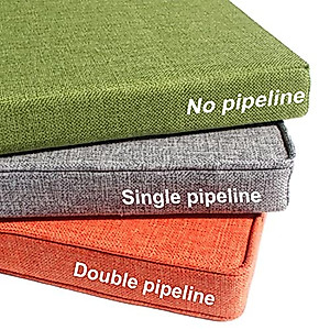 RXASC Custom Size Bench Cushion,Bench Cushions for Indoor Furniture,Non-Slip Bottom Bench Pad,Outdoor 50D Thickened Foam Furniture Cushion for Long Chair Seat Pad for Patio Porch Swing Garden