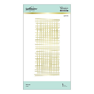 Spellbinders Woven Glimmer Hot Foil Plate Set, Metal