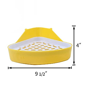 Mkono Potty Trainer (Random Color) Corner Litter Box for Hamster Guinea Pig Ferret Gerbil Rats