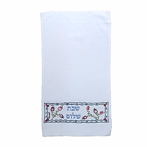 Yair Emanuel Pomegranate Design Shabbat Shalom Netilat Yadayim Towel