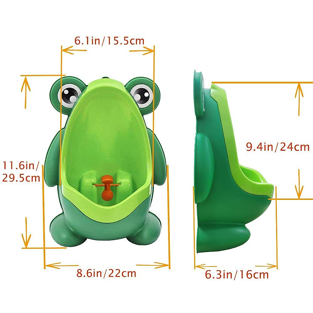 HGUIM Frog Pee Training,Toilet Pee Trainer with Funny Aiming Target Frog Pee Training, Urinals for Boys (Blue)