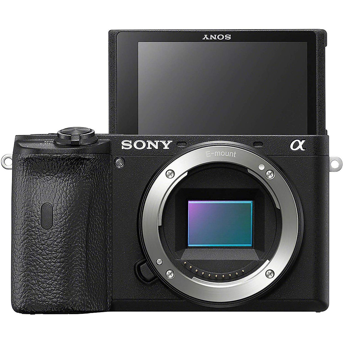 Sony Alpha A6600 Mirrorless Digital Camera Body with 128GB Card + Battery & Charger + Backpack + Grip/Tripod + Video Light + Mic + Kit