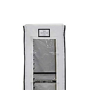 SHOPCraft Heavy Duty Bakery Single Rack Covers, Commercial Standard Rack Cover with Zipper or Velro Closure (Zipper)