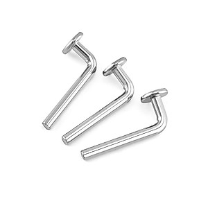 QWORK Pallet Rack Drop Pin, 100 Pcs M7x55mm Accessory Shelving System, Heavy Duty J Bolt Safety Universal Pins, Cross Beam Locker Drop Pin for Warehouse, Home