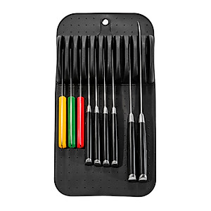 Madesmart Antimicrobial Classic Large Knife Mat Soft-Grip, Non-Slip Drawer, Long-Lasting Home Organization, EPA Certified, Carbon