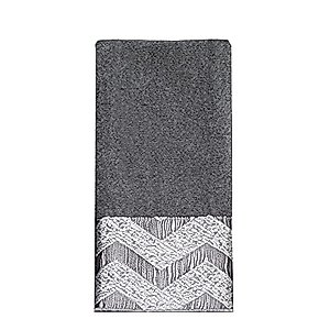 Avanti Linens - Fingertip Towel, Soft & Absorbent Cotton Towel (Chevron Galaxy Collection)