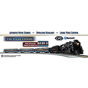 Lionel The Polar Express LionChief 2-8-4 Set with Bluetooth Capability, HO Gauge Model Train Set with Remote