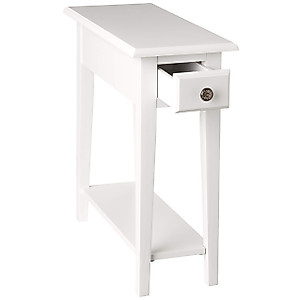 Frenchi Furniture End table, Queen, Off white