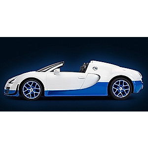 Radio Remote Control 1/14 Bugatti Veyron 16.4 Grand Sport Vitesse Licensed RC Model Car (White/Blue)