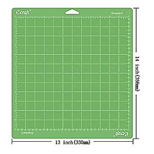 Ecraft Cutting Mat for Cricut：Variety Mats for Cricut Explore Air 2/Air/One/Maker, 12x12 Inch 5 Mats Include(Strong & Standard & Light & Fabric) Multiple Adhesive Sticky mat for cricut